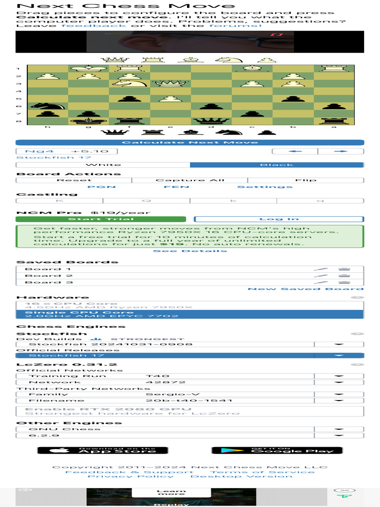 Next Chess Move The Strongest Online Chess Calculator | PDF