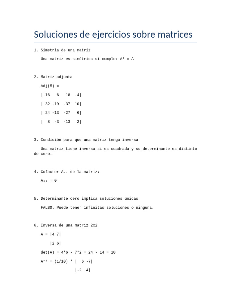 Soluciones_Matrices_Operaciones | PDF
