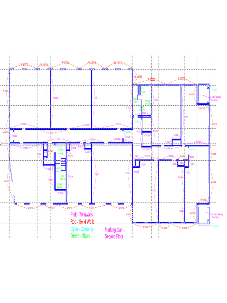 2.1 Marking Plan Second Floor - Block C1 - Rotated | PDF