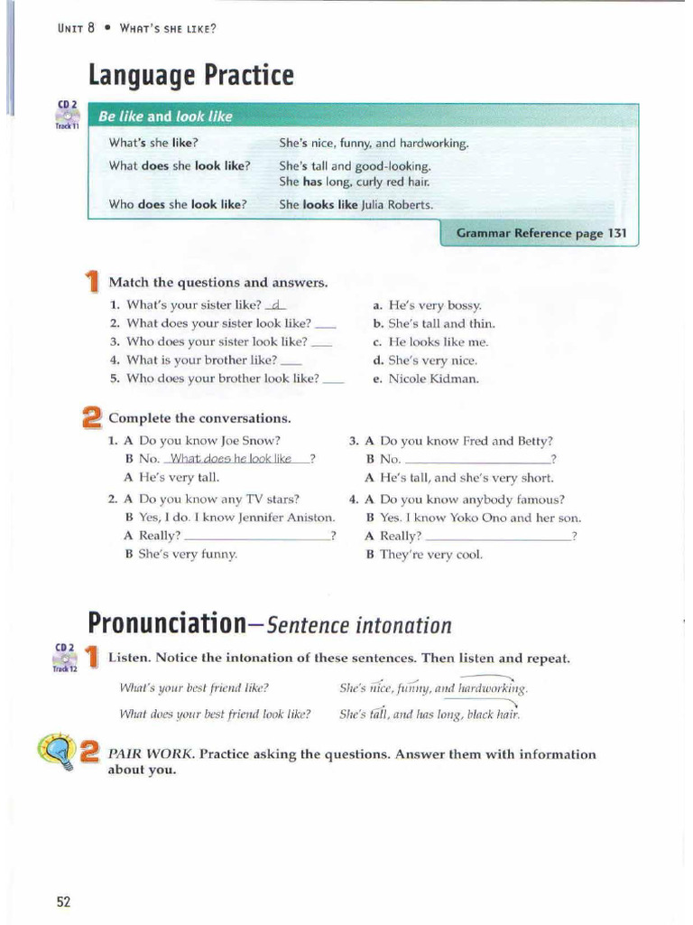 INGLES 5 LECCION EN PAREJAS | PDF