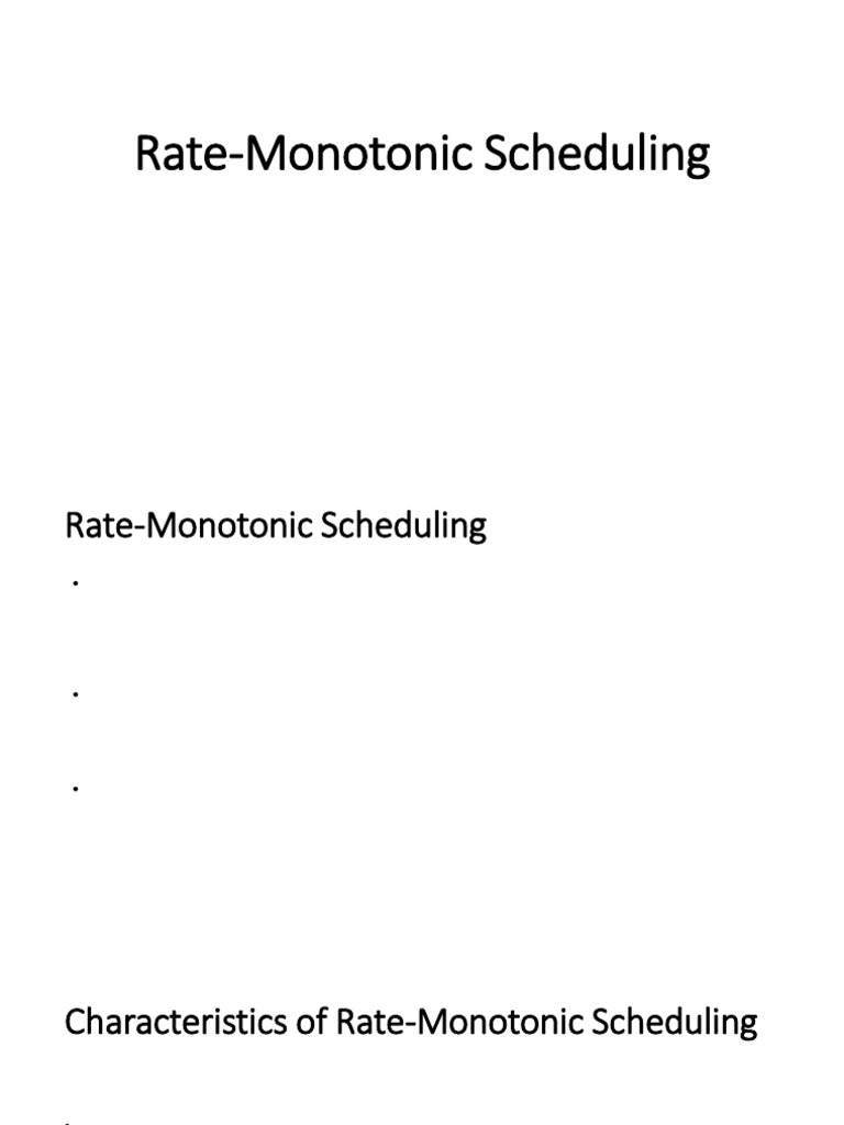 Rate-Monotonic EDF Scheduling | PDF | Scheduling (Computing) | Algorithms