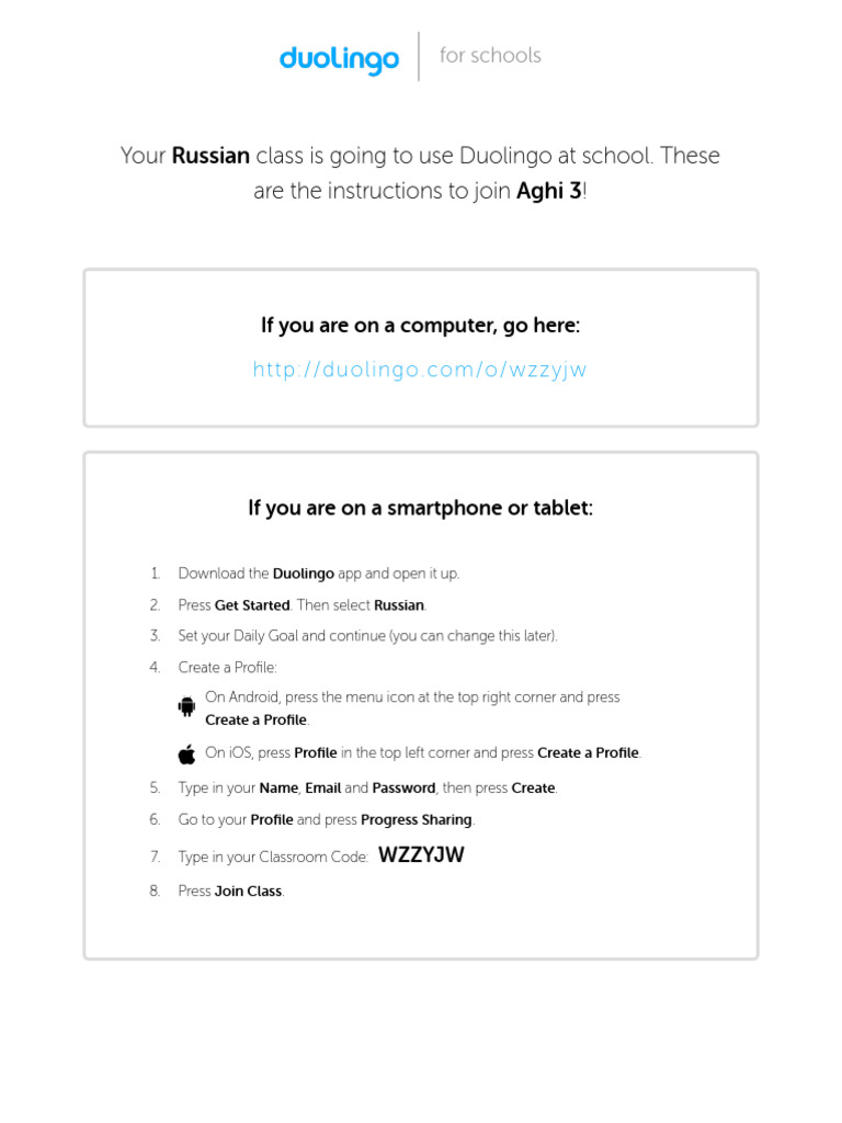Duolingo Classroom - PDF | PDF