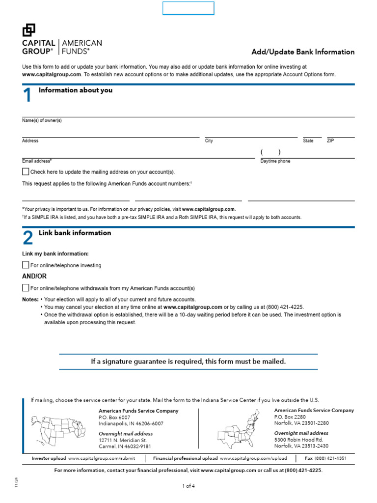 Update Your Bank Information Form | PDF | Debit Card | Banks
