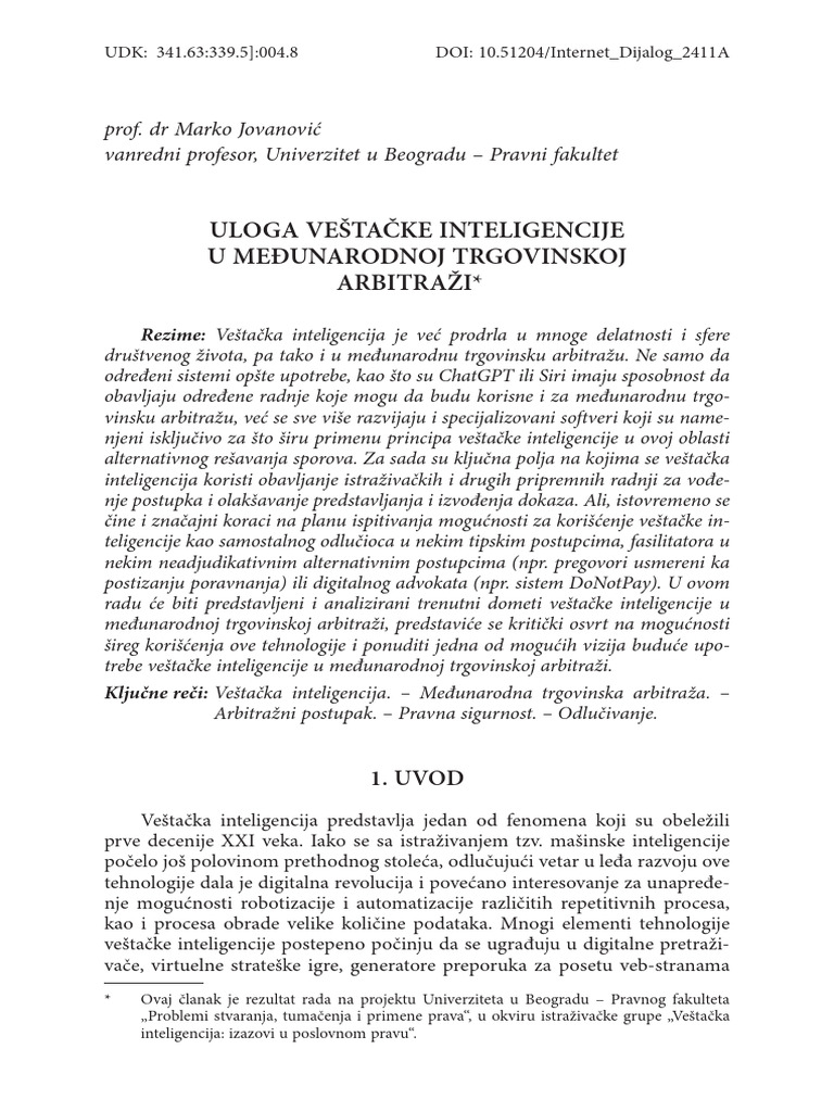 Vestacka-inteligencija-11-Jovanovic | PDF