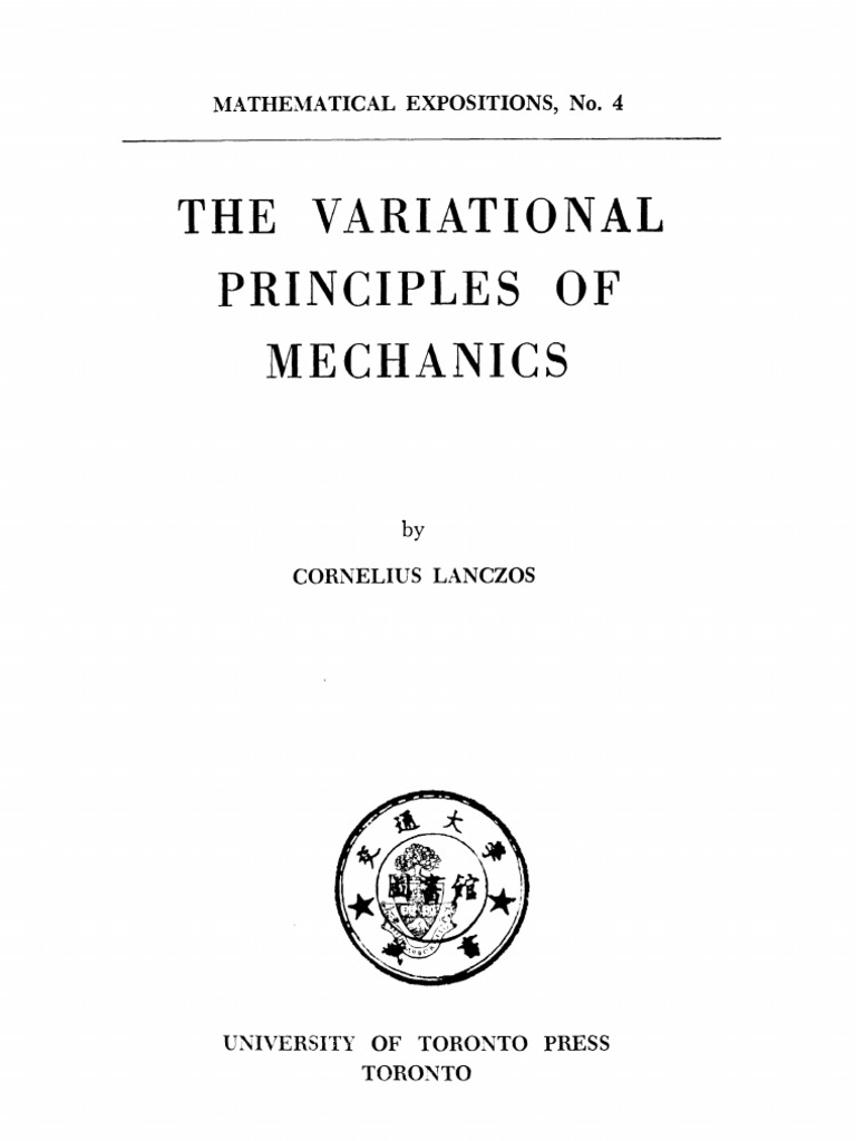 The Variational Principles of Mechanics | PDF