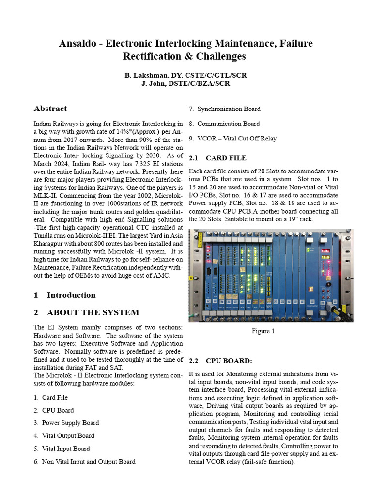 Microlok II Interlocking System Insights | PDF | Input/Output | Relay