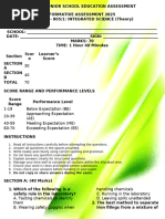 PWNSAT - Sample Paper - Class - 7th - Questions | PDF | Heart