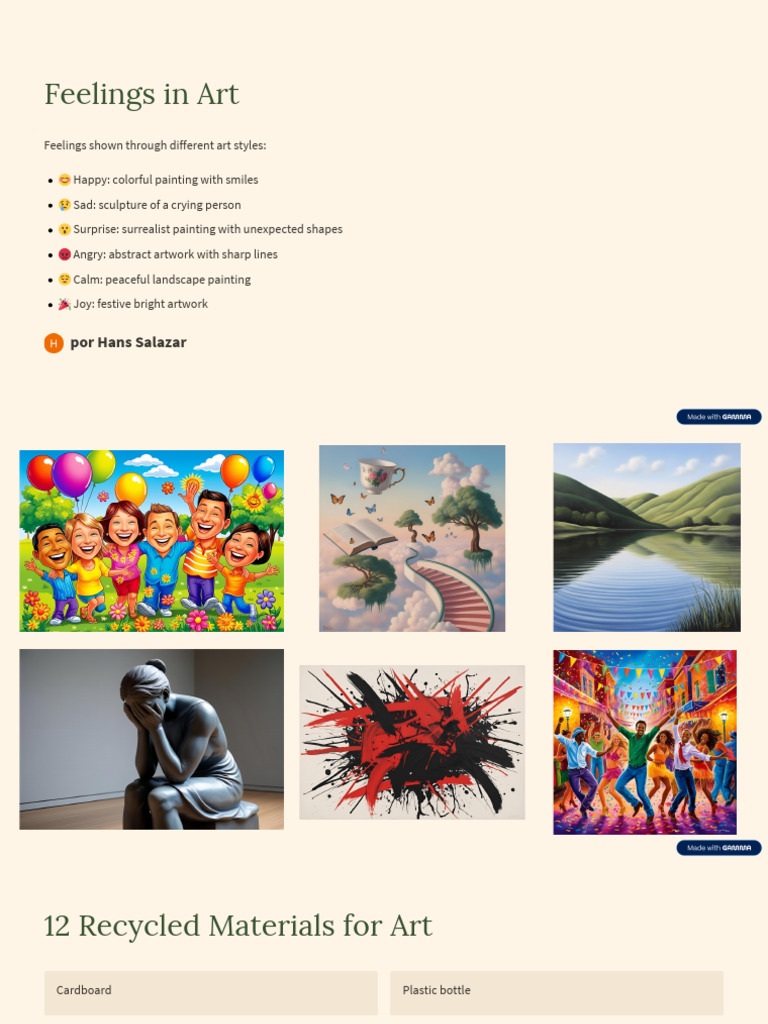 Feelings in Art | PDF