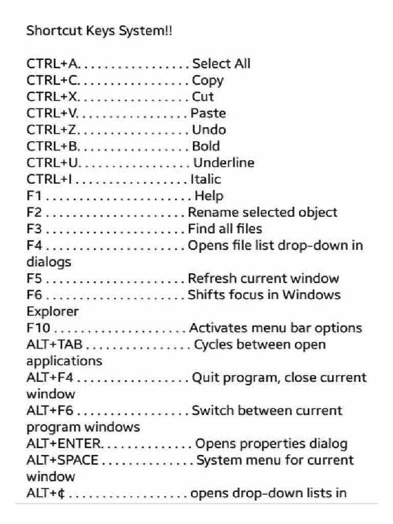 COM - Shortcut System | PDF