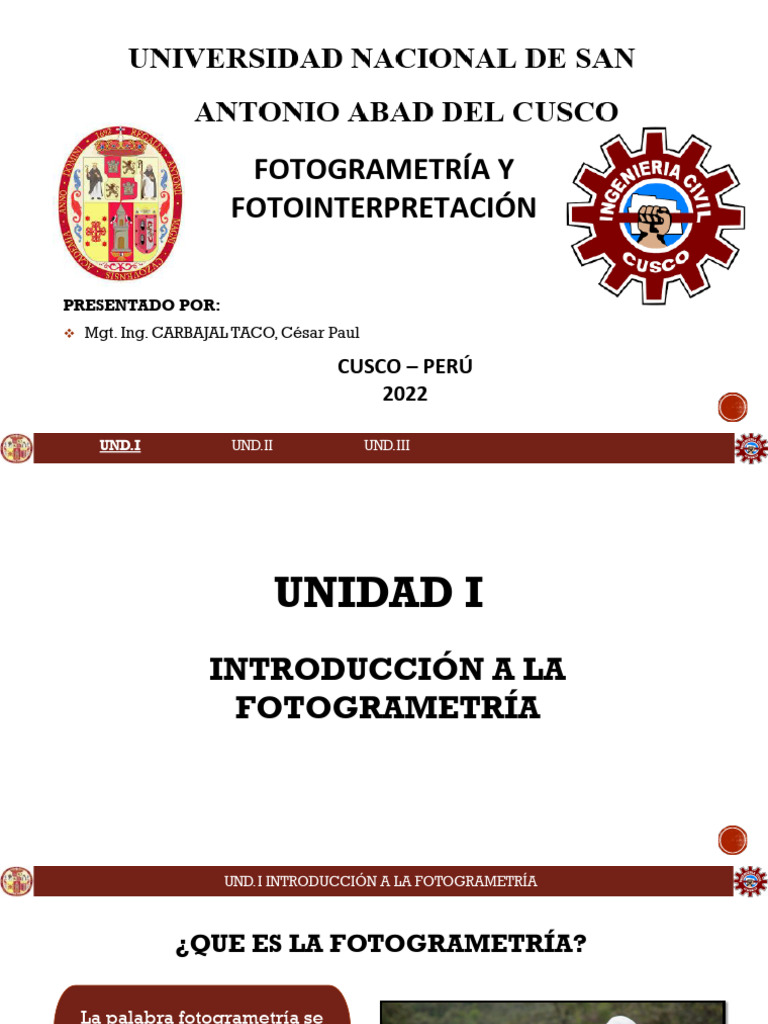 Clase 1 Fotogrametria | PDF