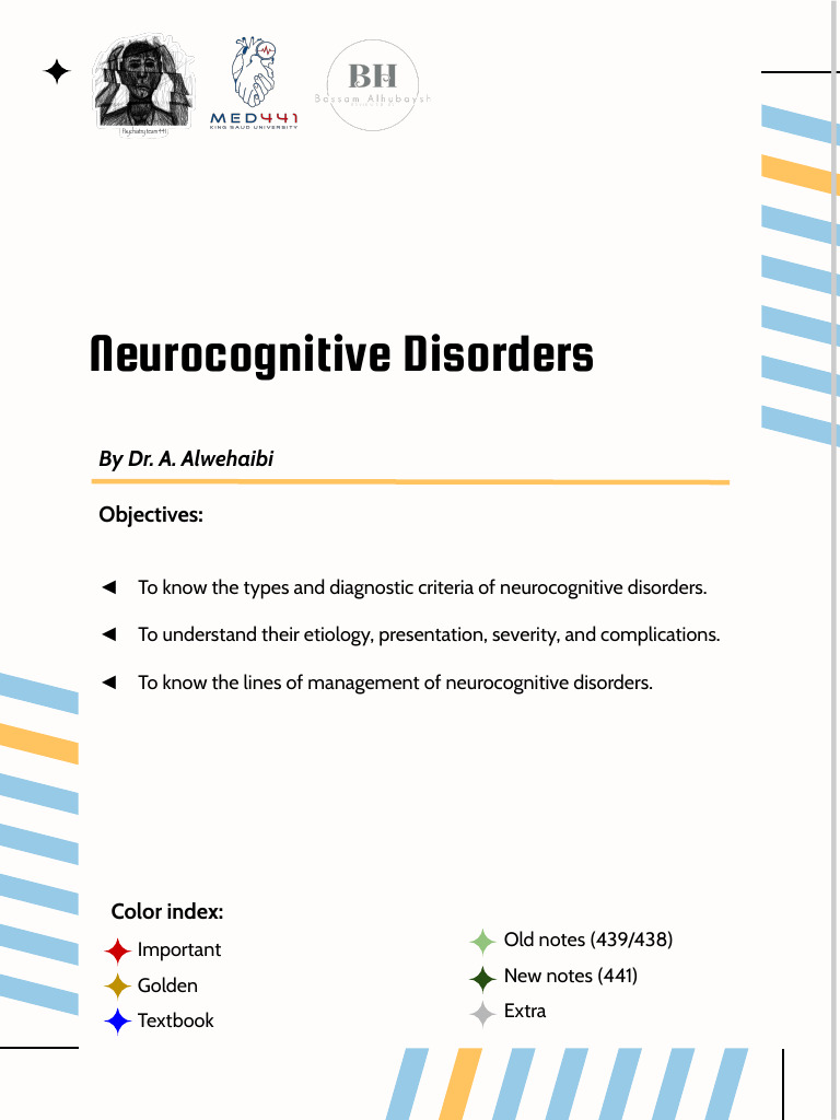 Understanding Neurocognitive Disorders | PDF | Dementia | Cognition