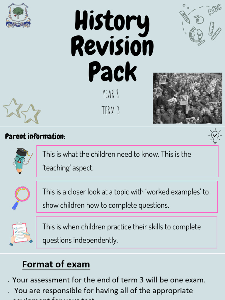 Year 8 History Revision Pack (2) | PDF | World War II | Adolf Hitler