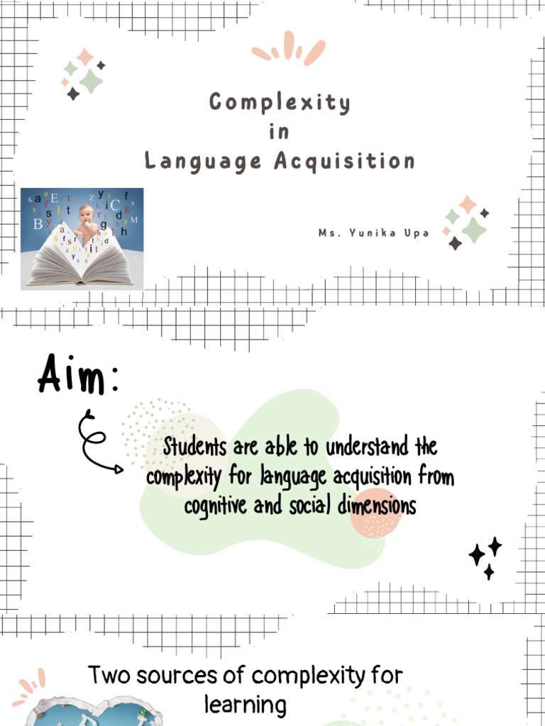 MEETING 4_COMPLEXITY IN LEARNING FIRST LANGUAGE | PDF | Language ...