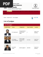 List of Judges - Shahdara District Court, Delhi - India | PDF