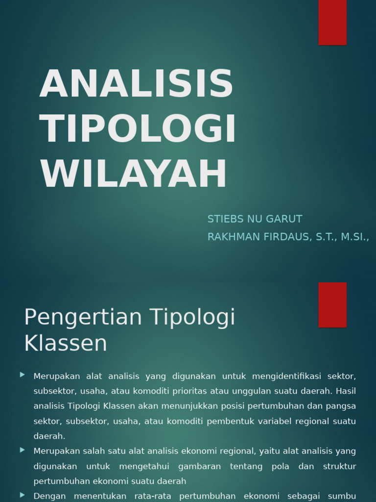 Tipologi Wilayah | PDF