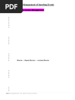 Management of Sports Events Physical Education | PDF | Sports | Tournament