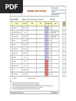 2024-25 Internal Audit Schedule | PDF | Internal Audit | Audit