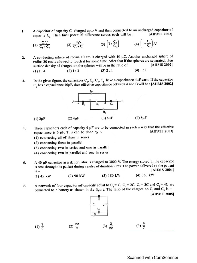 Capacitor Neet | PDF