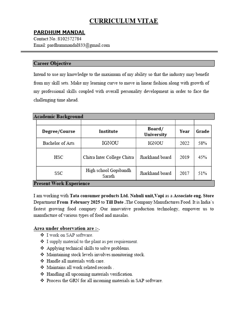 Document From Pardhum Mandal | PDF | Learning