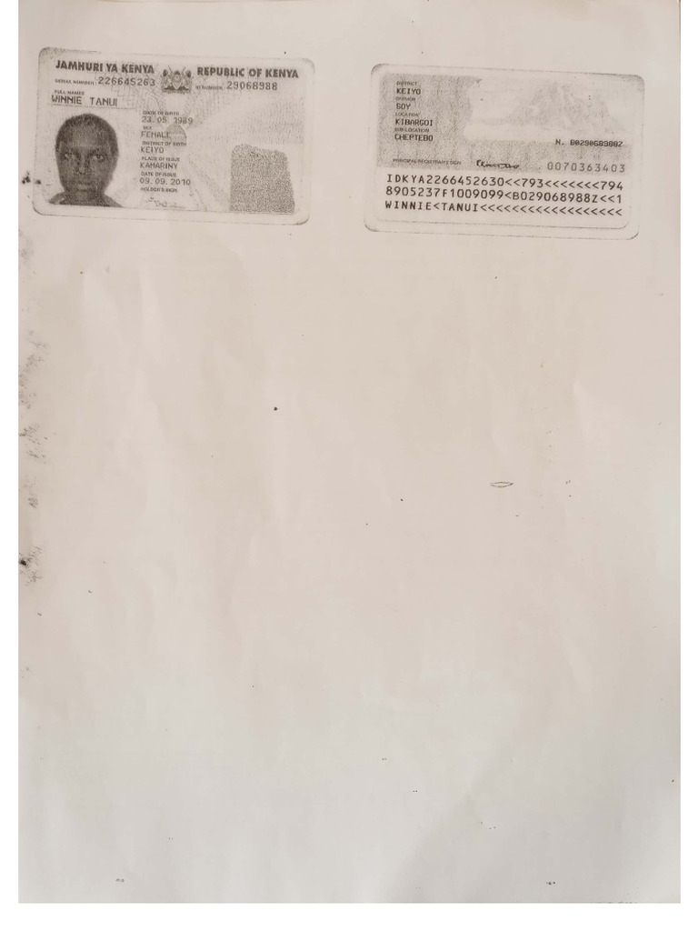 Winnie Tanui Academic Documents | PDF