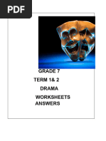 Grade 7 Drama Lesson Plan Term 1 | PDF