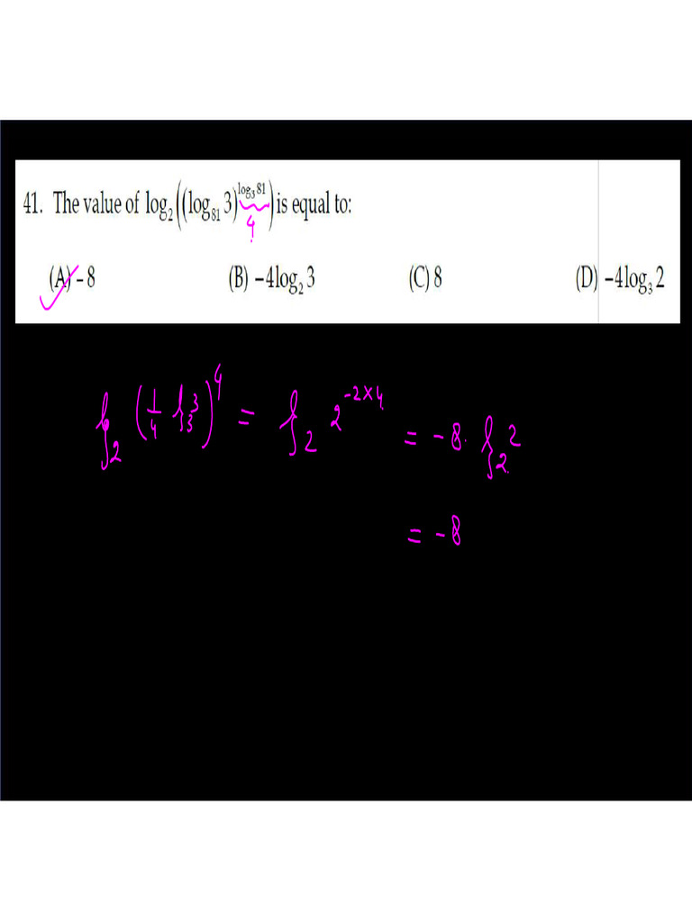 Logarithm Test Discussion - Rotated | PDF