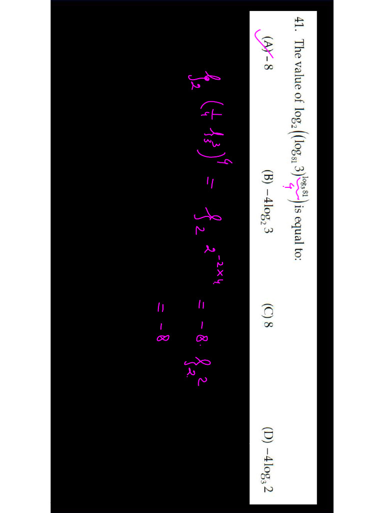 Logarithm Test Discussion | PDF