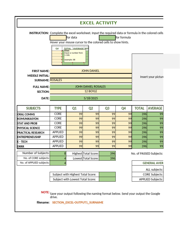 12 Gas Boyle Excel Output1 Alex Pena | PDF | Computer Engineering ...