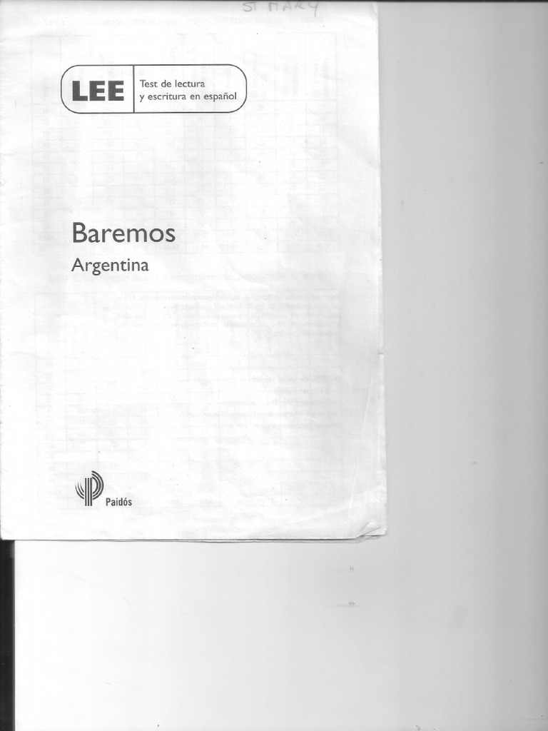 Baremos - U.3 LEE | PDF