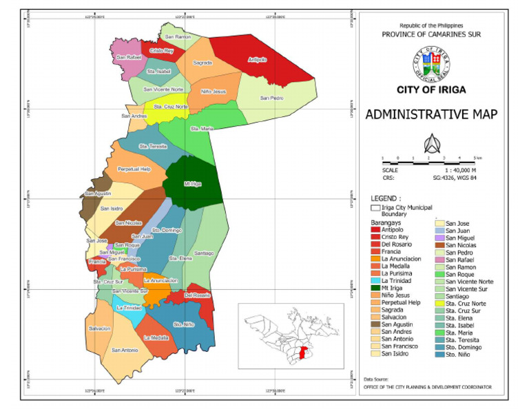 Iriga City Map | PDF