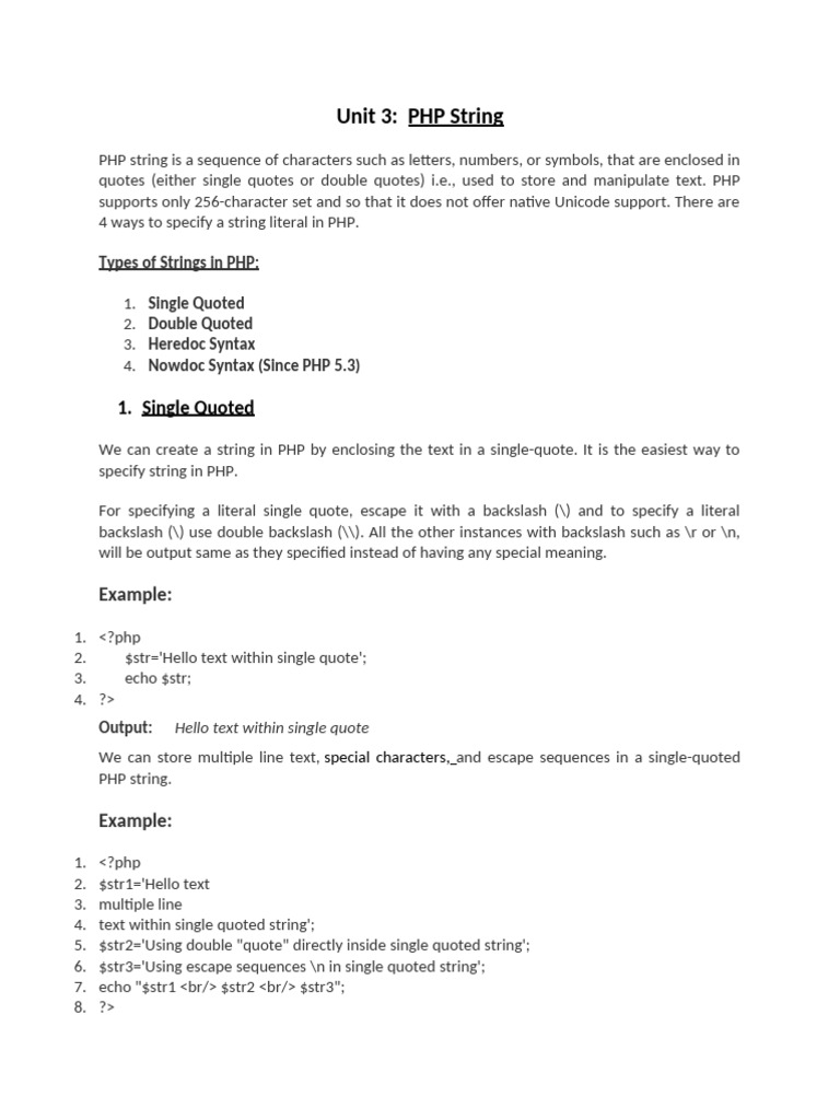 Unit 3 PHP | PDF | Regular Expression | Php