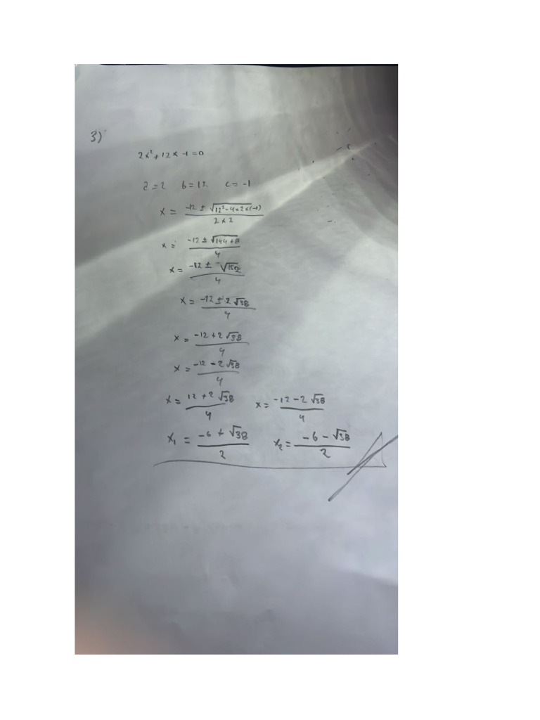 Examen de Mate 1 TA2 | PDF