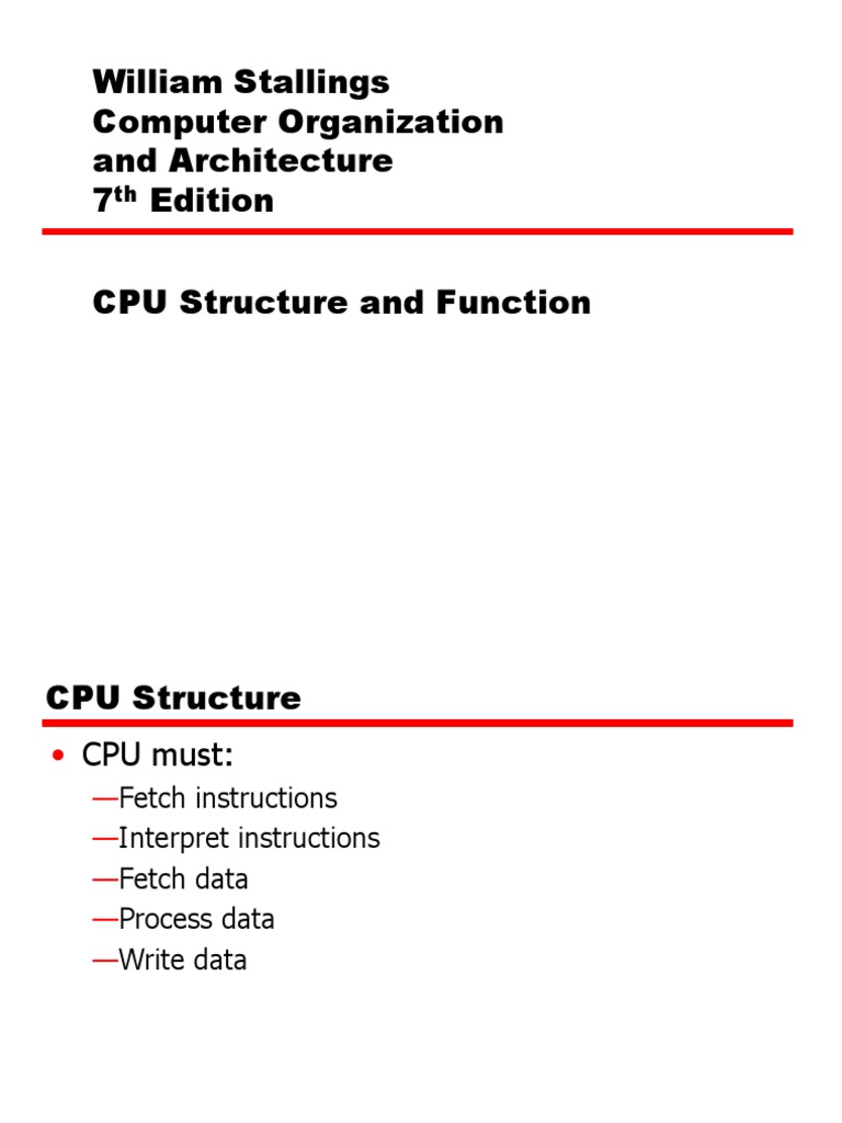 Processor Organization | PDF | Instruction Set | Central Processing Unit