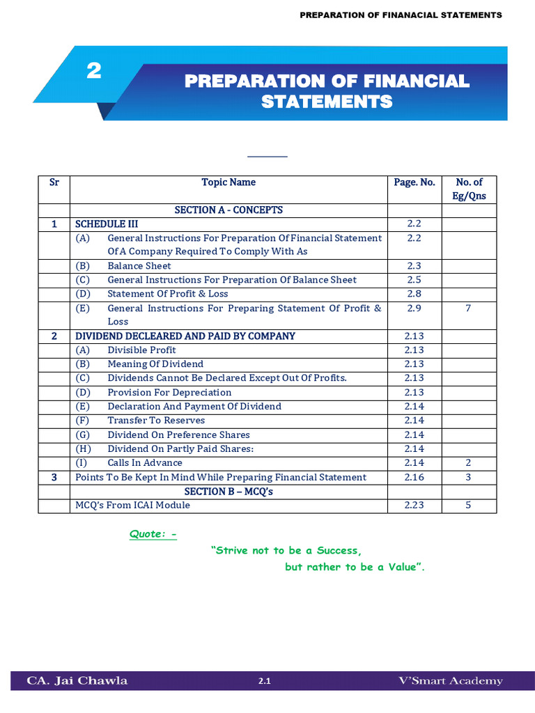 Fin. Statements Concept Book | PDF | Expense | Dividend