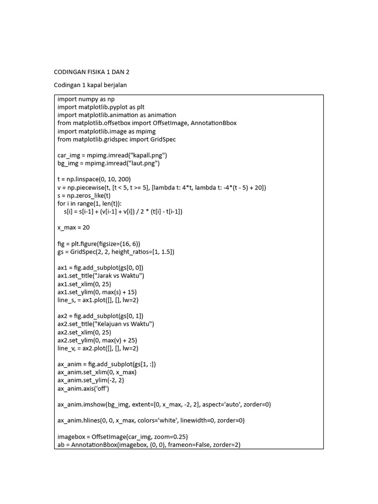 Codingan Fisika 1 Dan 2 | PDF | Image Processing | Computing