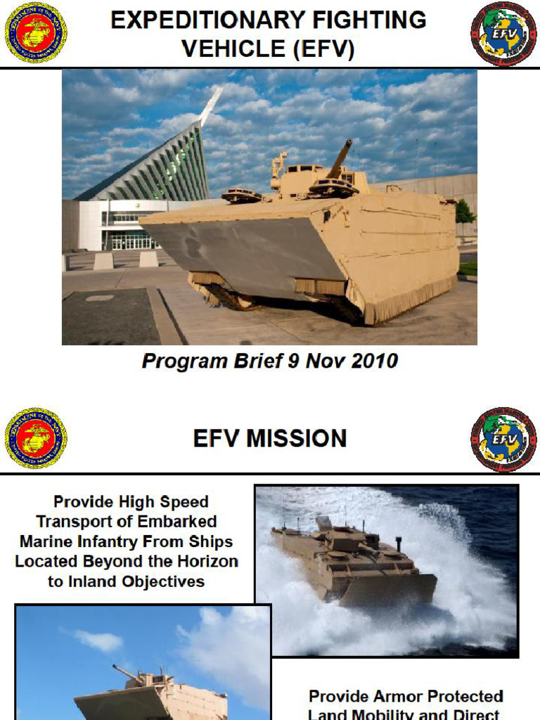 Expeditionary Fighting Vehicle | PDF