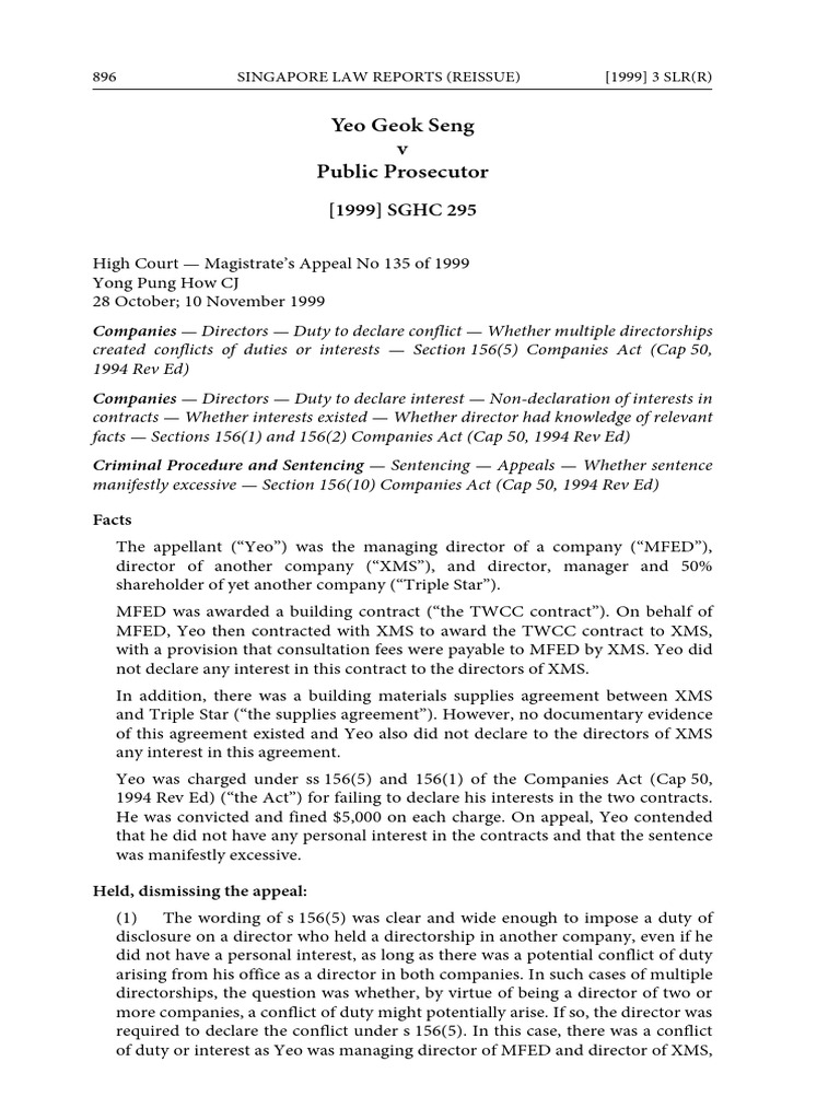 Yeo Geok Seng v Public Prosecutor Appeal | PDF | Trials | Prosecutor
