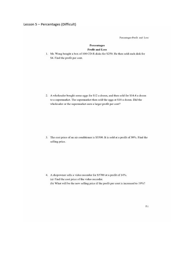 Note 3 - Percentages | PDF