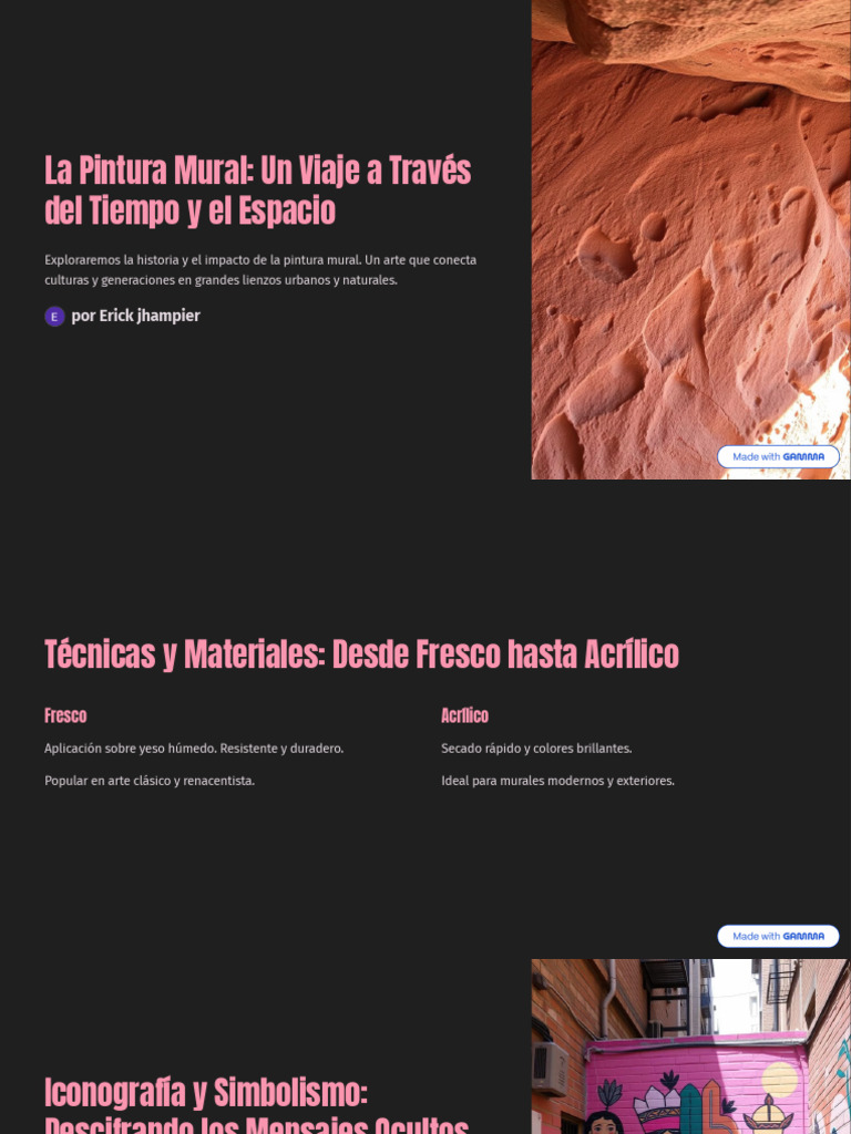 La Pintura Mural Un Viaje A Traves Del Tiempo y El Espacio | PDF