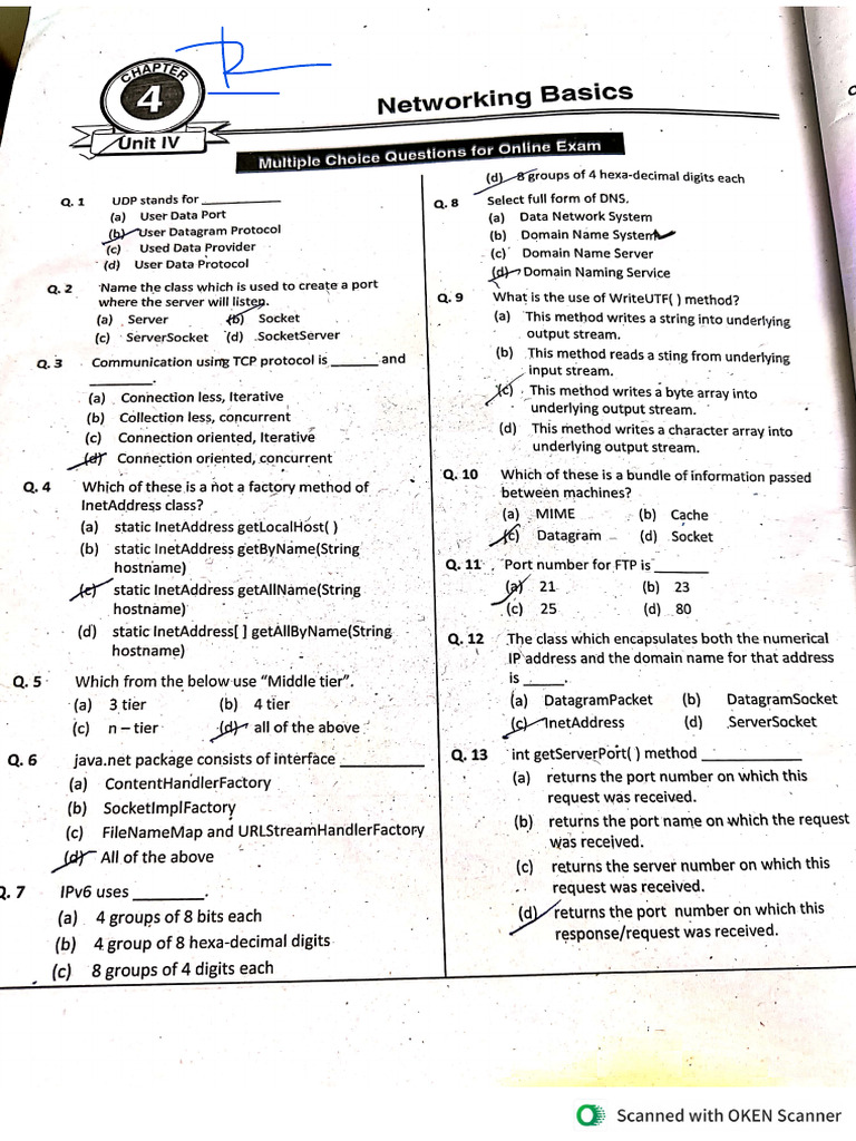 CH4 MCQ2 NIS Subject | PDF