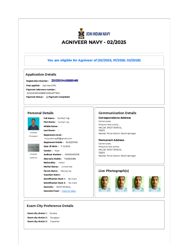 Agniveer - Join Indian Navy | PDF