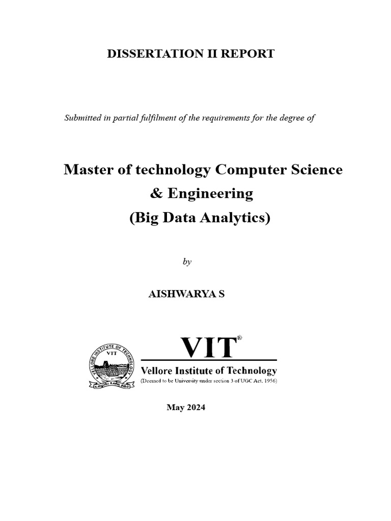 22MCB0006 - Dissertation Report II | PDF | Machine Learning | Artificial Intelligence