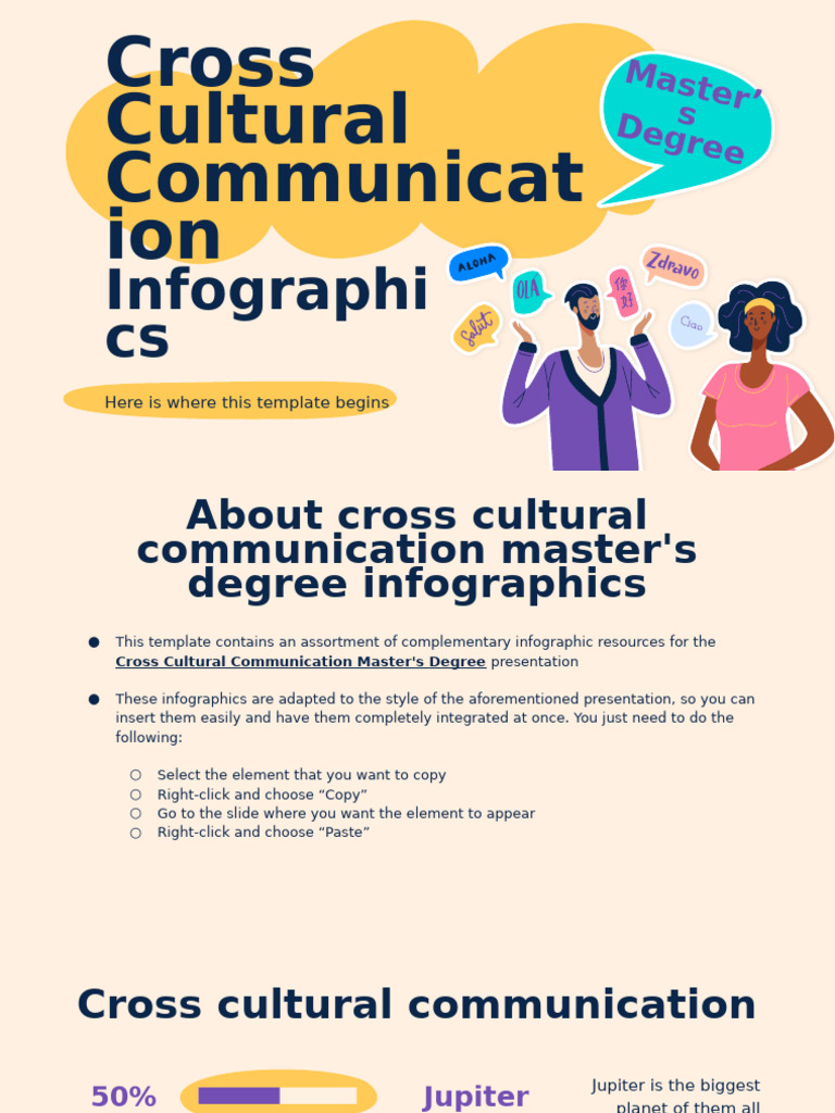 Cross Cultural Communication Master's Degree Infographics by Slidesgo | PDF | Planets | Planets ...