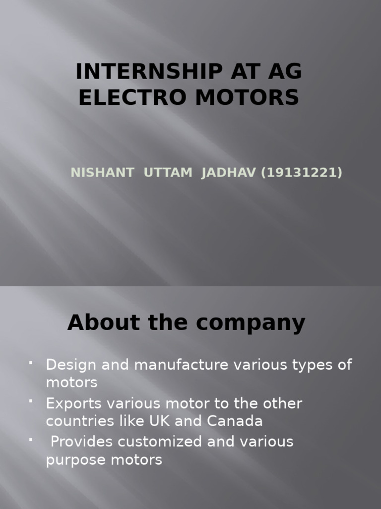 internship ppt | PDF