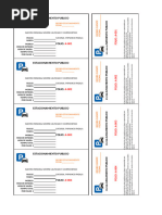 Formato de Boletos de Estacionamiento | PDF