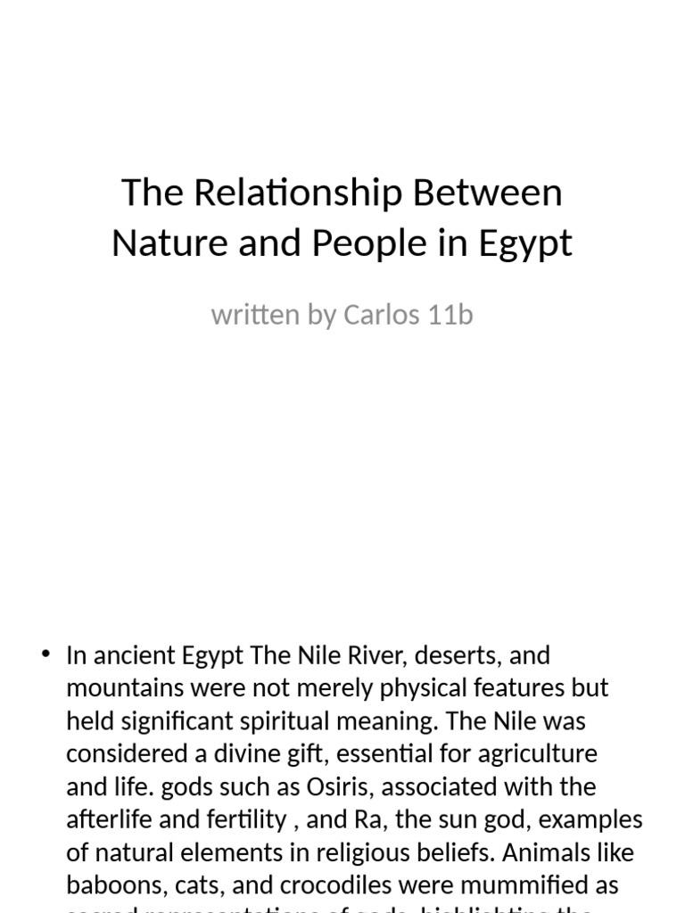 Nature and People in Egypt | PDF