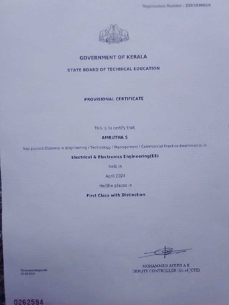 amrutha provisionl | PDF