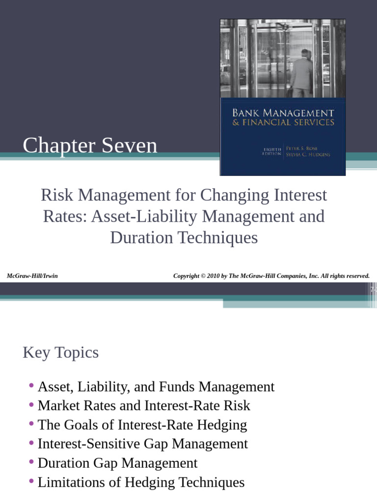 Chapter07 Risk Management For Changing Interest Rate | PDF | Financial Risk | Interest