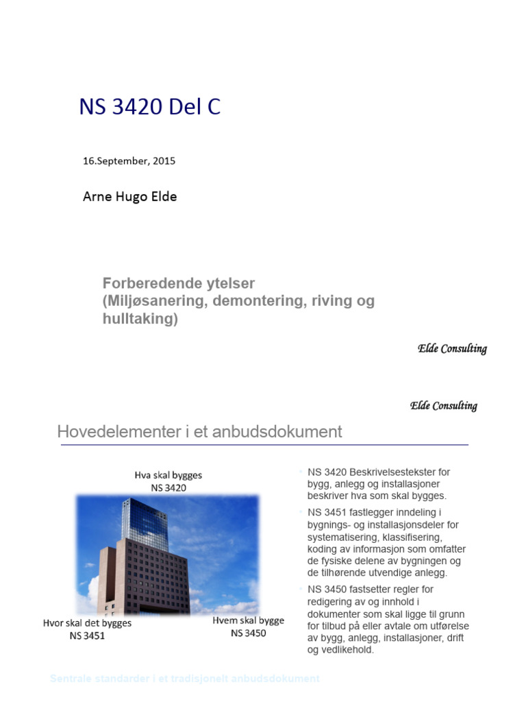 NS 3420 Del C Elde Fagtreff150915 | PDF