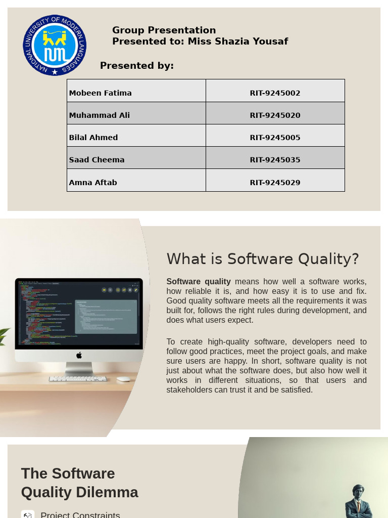 What Is Software Quality | PDF | Software Testing | Reliability Engineering